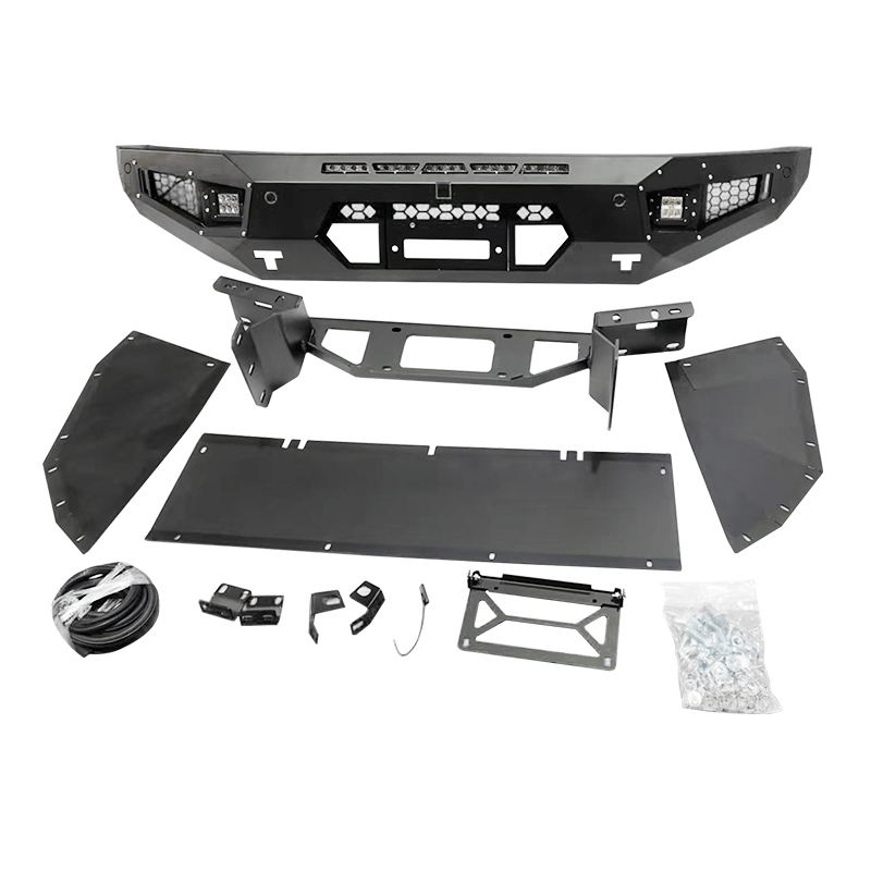 Car Accessories Off Road Black Steel Front Bumper Bull Bar For Toyota LC250