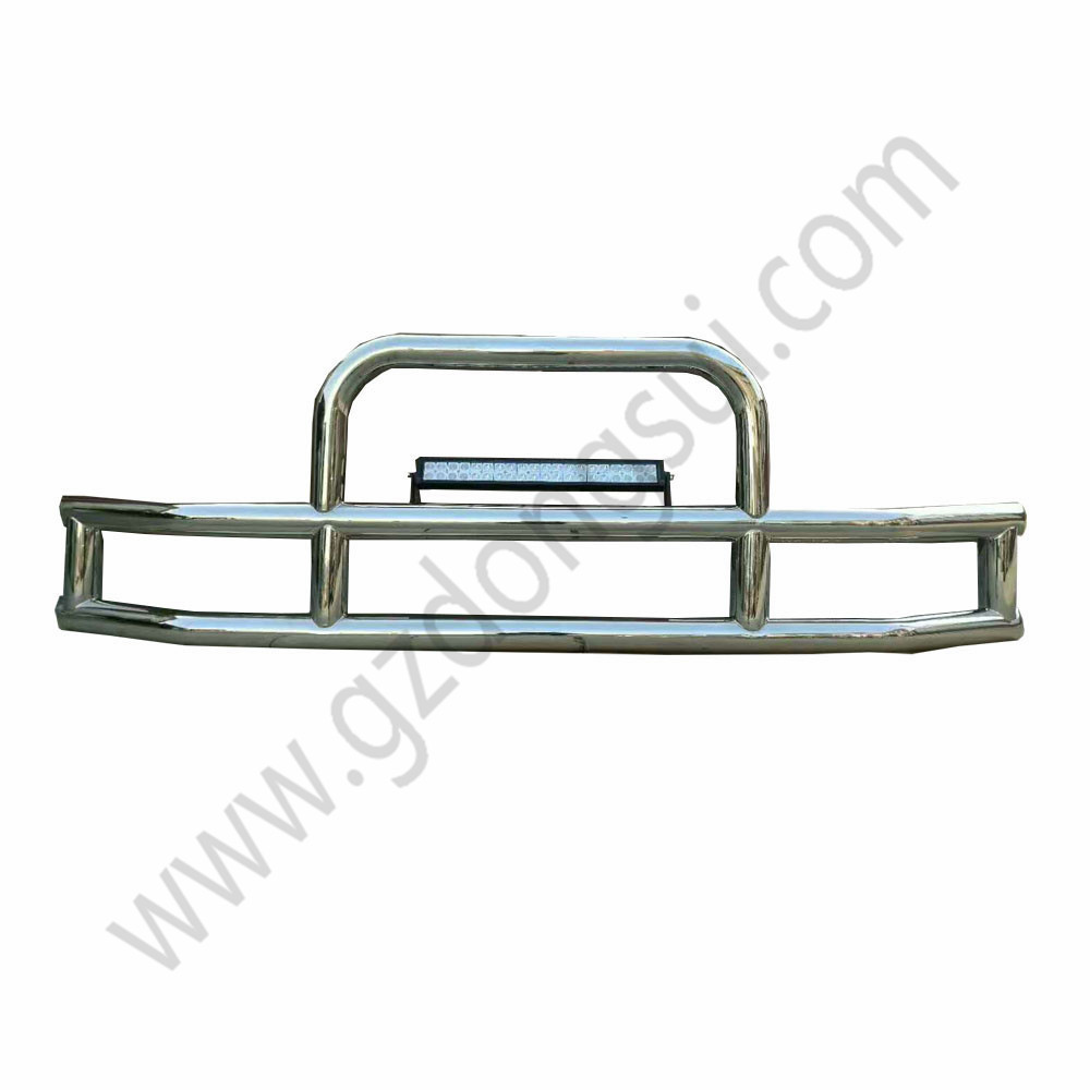 304 Stainless Steel New Semi Truck Deer Guard With LED Lights For ...