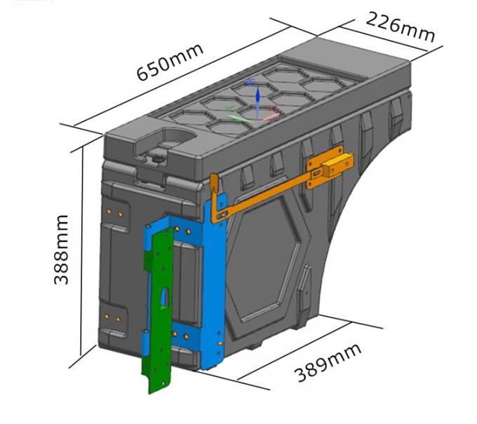 OEM 4x4 Plastic Pickup Truck Side Tool Boxes Ford Ranger Tool Box